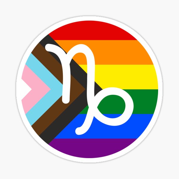 "Art Capricorn All Flag LGBT" Sticker for Sale by LGBT-Art-Design ...