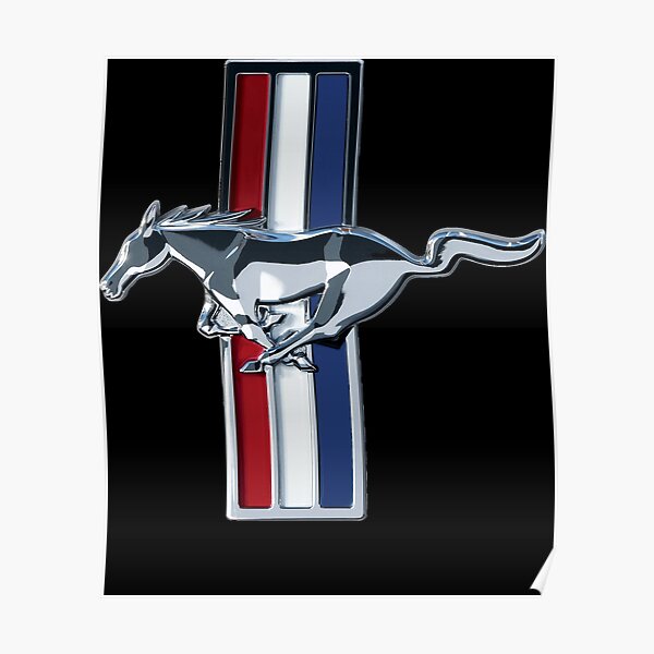 "Ford Mustang Logo" Poster for Sale by EthanMoneypenny | Redbubble