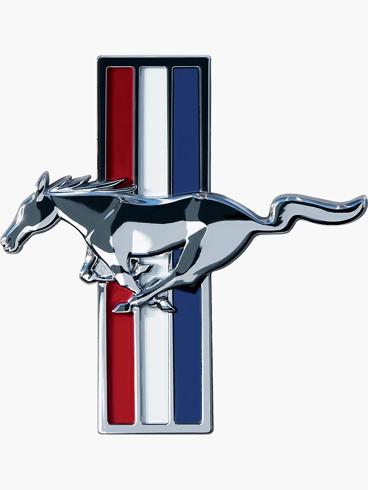"Ford Mustang Logo" Sticker for Sale by EthanMoneypenny | Redbubble