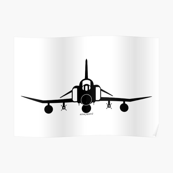 "F-4 Phantom Silhouette" Poster for Sale by mikejapan2 | Redbubble
