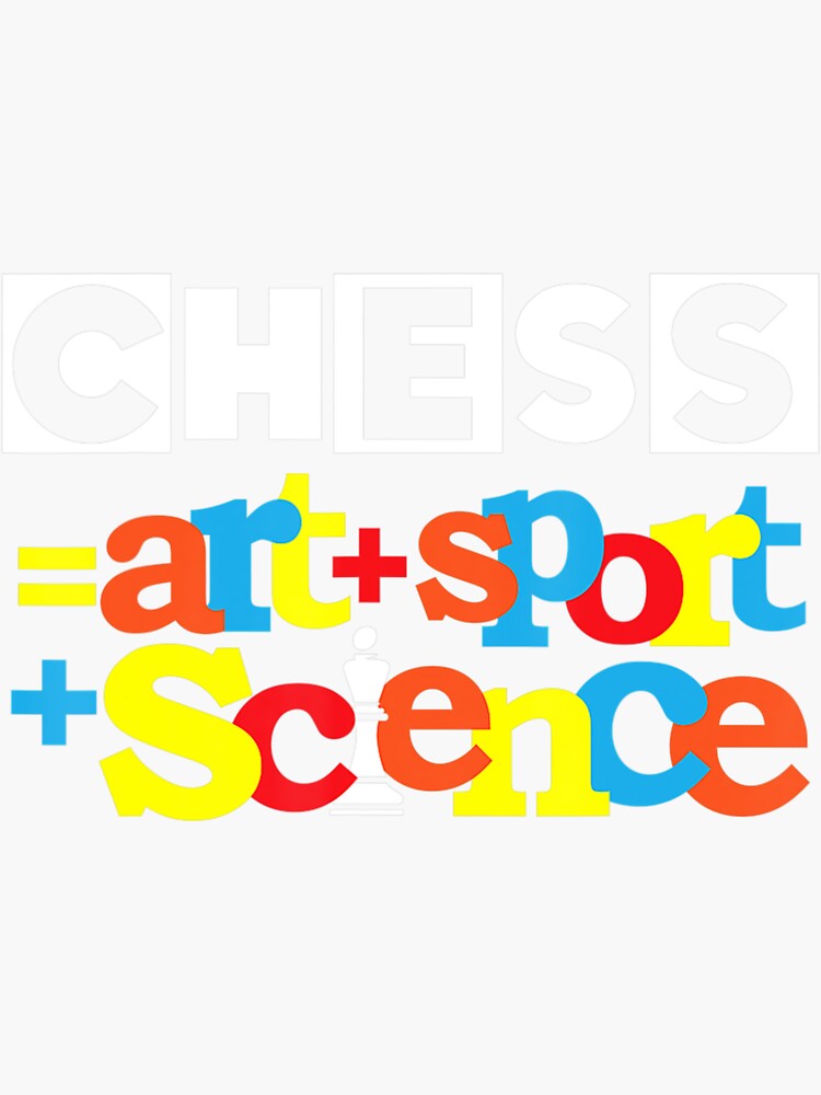 "Swag Swami Chess Equals Art Science Sport" Sticker for Sale by ...