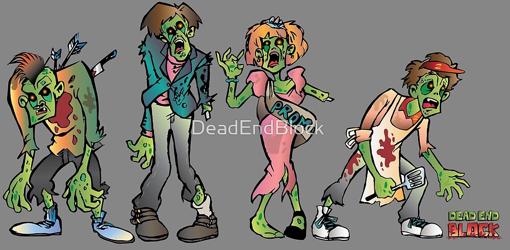"The Whole DEAD END BLOCK Zombie PACK" by DeadEndBlock | Redbubble