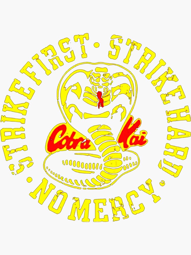 "Karate Kid Icon No Mercy" Sticker for Sale by aqilfarss | Redbubble