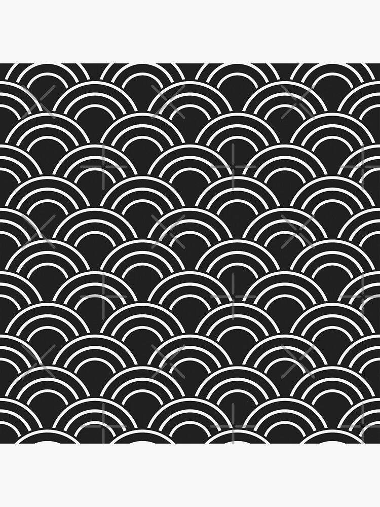 "Japanese Circle Design: Repeating Overlapping Concentric Circles ...