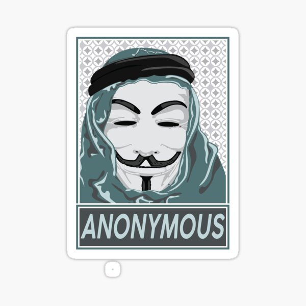 "Anonymous" Sticker for Sale by KarimSamaha98 | Redbubble