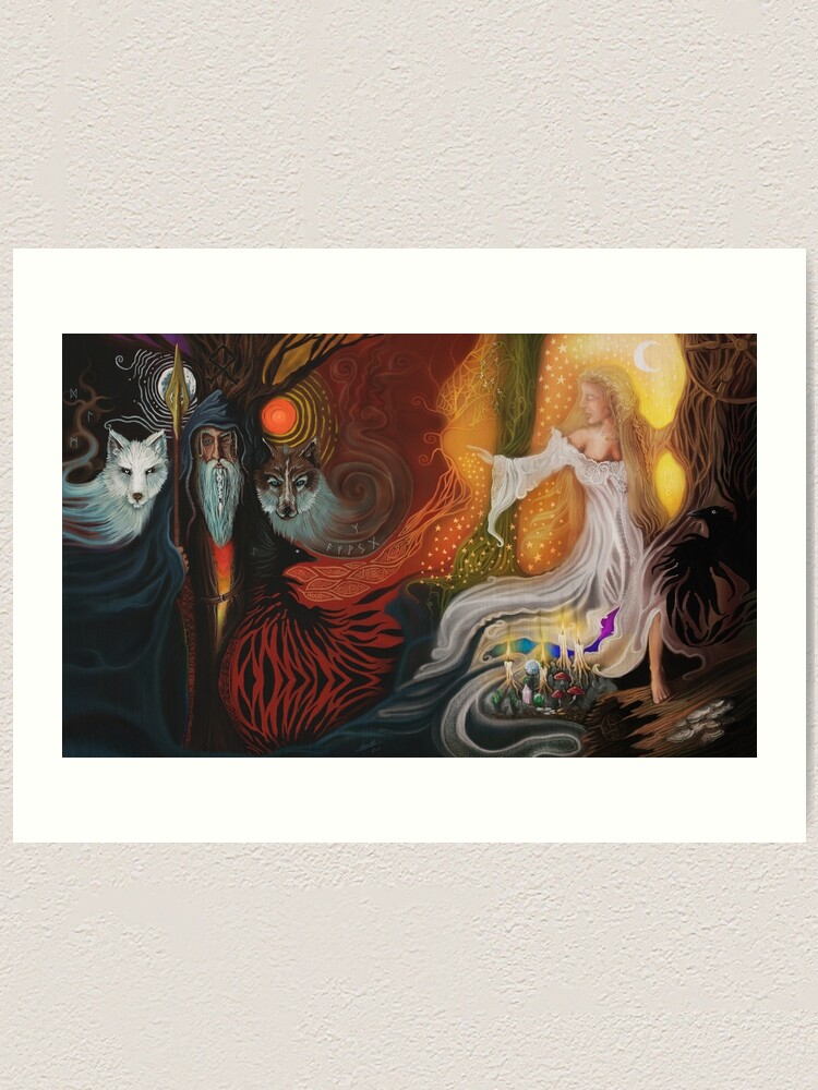 "Odin & Frigg" Art Print for Sale by DanJohnDesign | Redbubble
