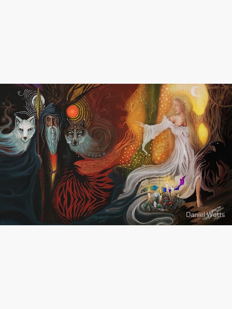 "Odin & Frigg" Art Print for Sale by DanJohnDesign | Redbubble