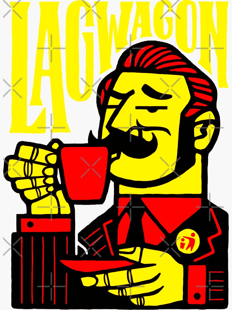"Lagwagon Is a Punk Rock" Sticker for Sale by rroads4a | Redbubble