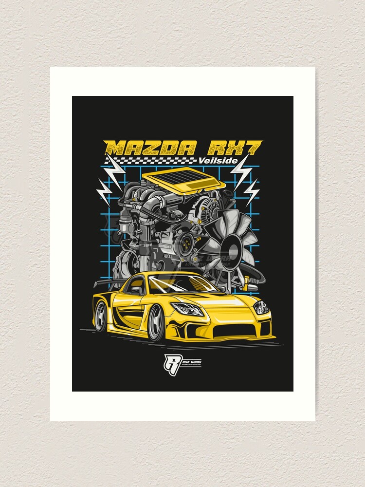 "Mazda rx7 veilside" Art Print for Sale by Dayoneart | Redbubble