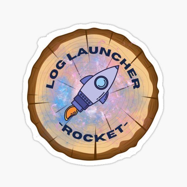 "Log Launcher Rocket love rocket log launcher rocket" Sticker for Sale by SinusMe | Redbubble