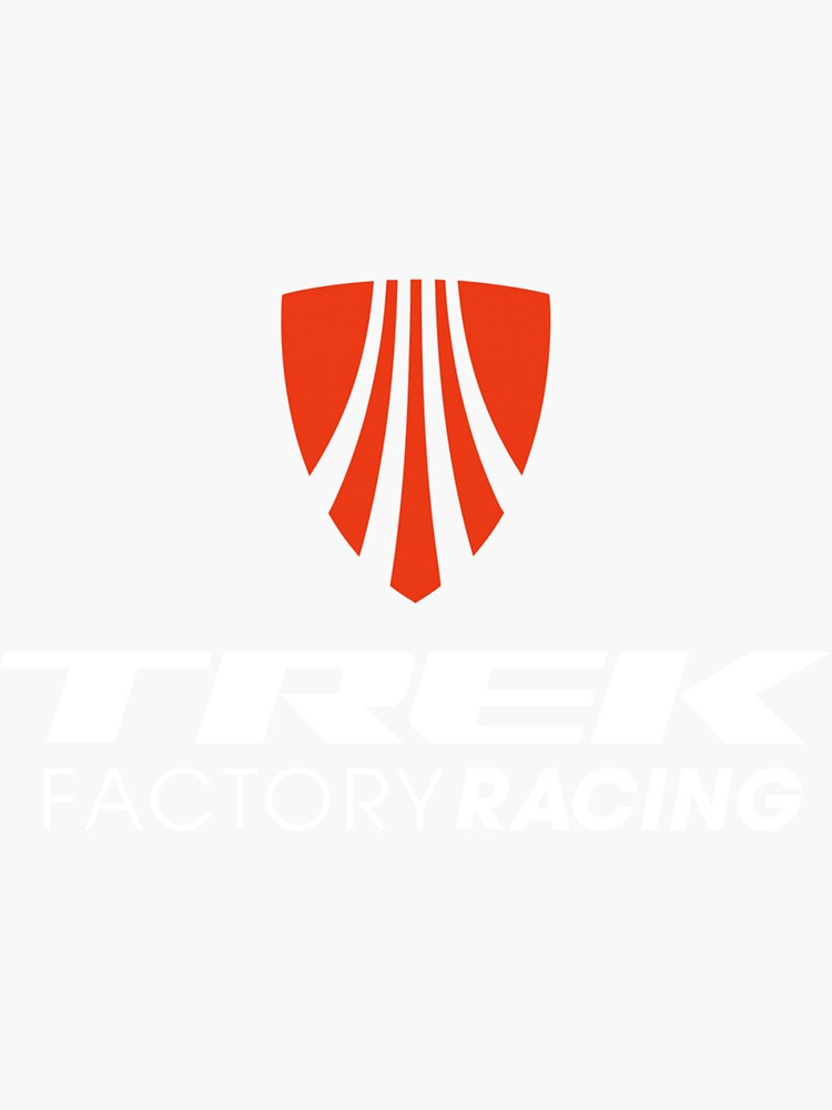 "Trek Bikes White Factory Racing" Sticker for Sale by greenchri | Redbubble
