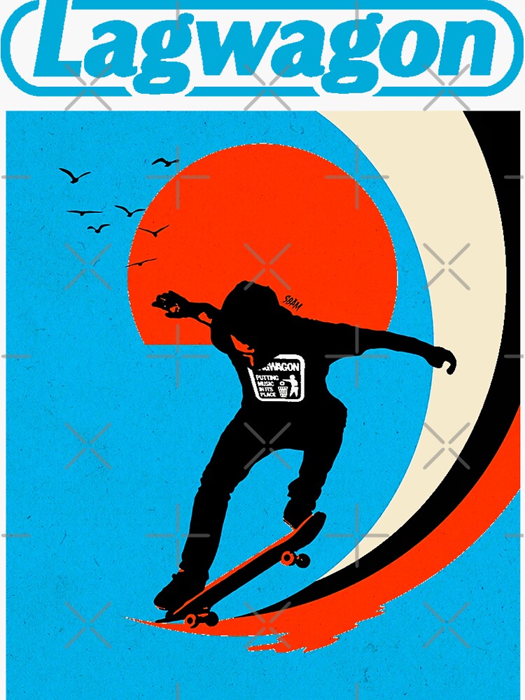 "Lagwagon Is a Punk Rock" Sticker for Sale by rroads4a | Redbubble