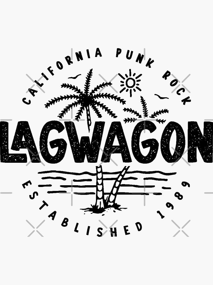 "Lagwagon Is a Punk Rock" Sticker for Sale by rroads4a | Redbubble