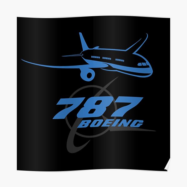 "Boeing 787" Poster for Sale by Joel-Designs | Redbubble