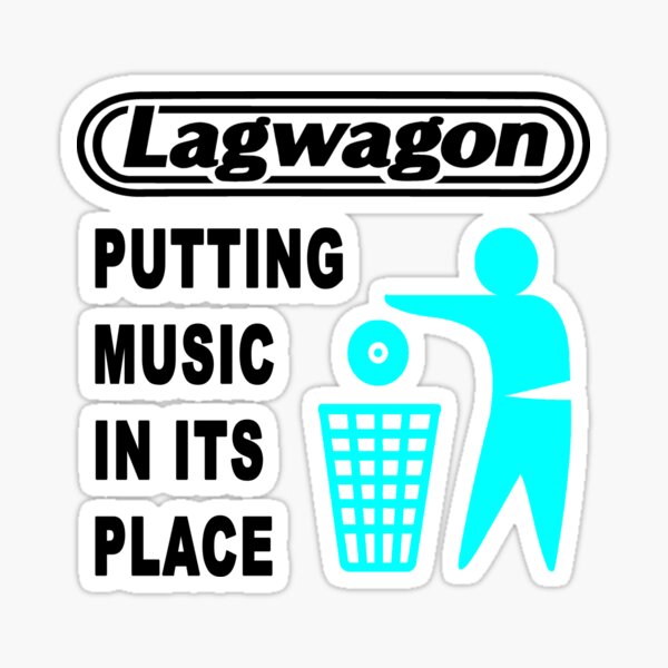 "Lagwagon Is a Punk Rock" Sticker for Sale by rroads4a | Redbubble
