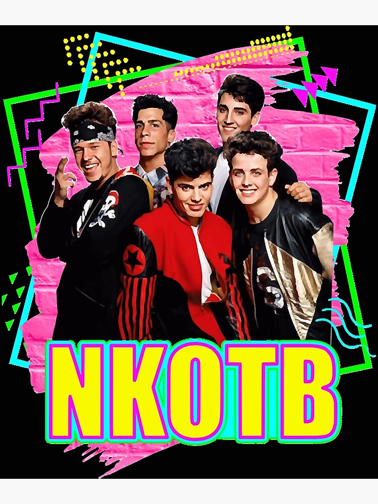 "NKOTB" Poster for Sale by SANDRABR6 | Redbubble