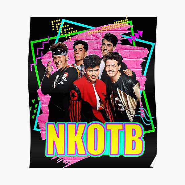 "NKOTB" Poster for Sale by SANDRABR6 | Redbubble