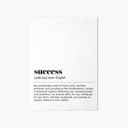 "Success Word Definition Print , Definition of a word , Word of the day ...