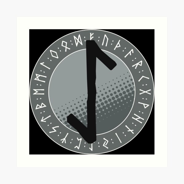 "Viking Runes and Runic Symbols - Eihwaz (World Tree)" Art Print for ...