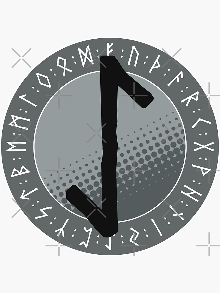 "Viking Runes and Runic Symbols - Eihwaz (World Tree)" Sticker for Sale ...