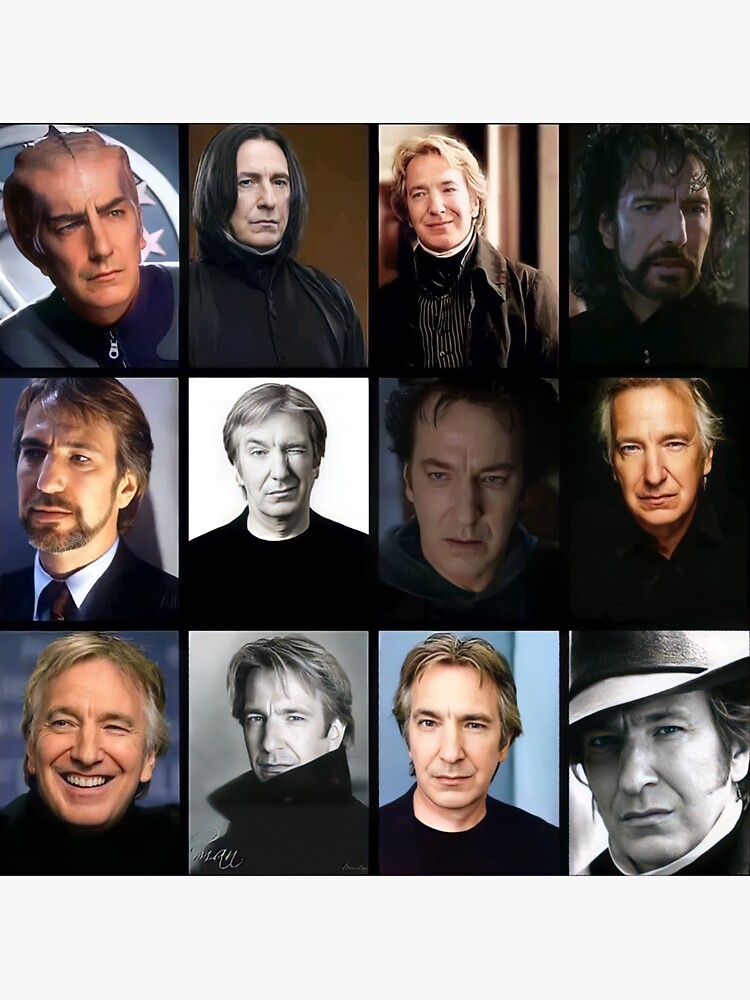 "Alan rickman" Sticker for Sale by HydroRed | Redbubble