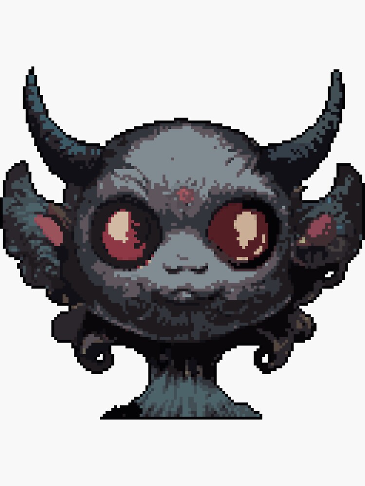 "Pixel Devil" Sticker for Sale by WraithGaming | Redbubble