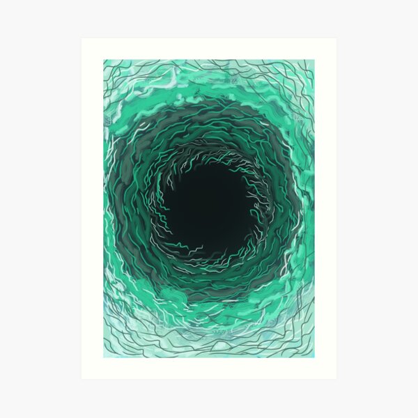 "Black hole pixel art - Universe black hole artwork" Art Print for Sale ...