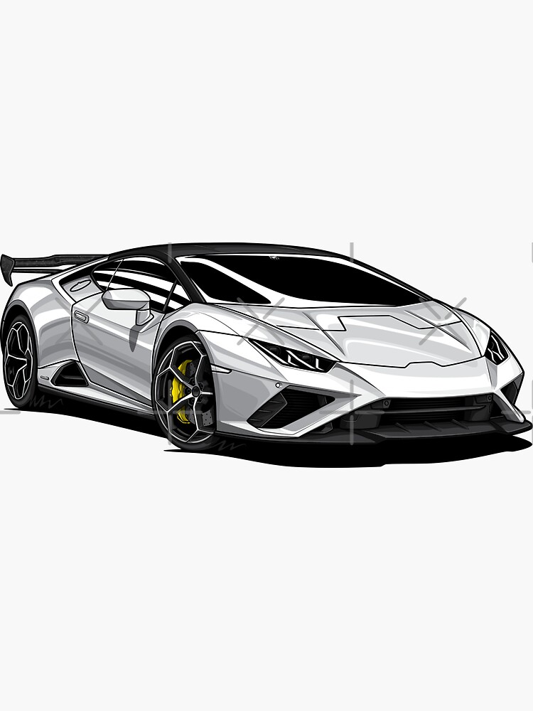 "Huracan RWD" Sticker for Sale by pjrstudio | Redbubble