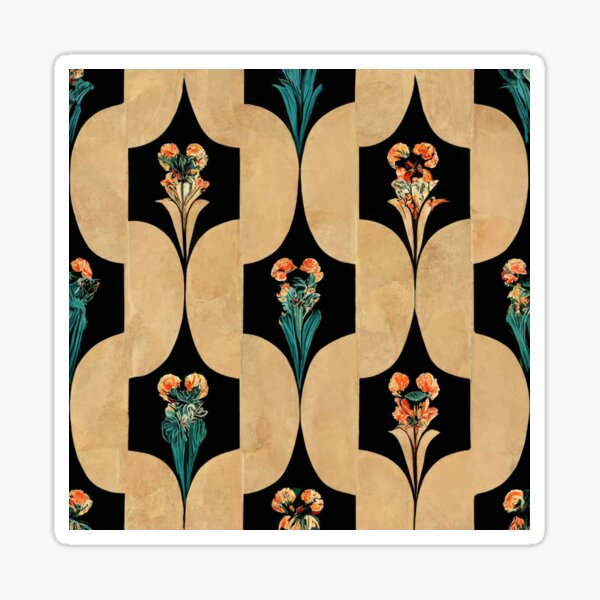 "Floral Maximalist" Sticker for Sale by peggieprints | Redbubble