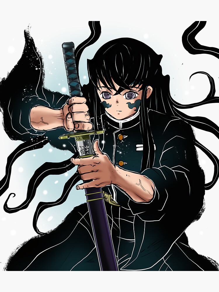 "Muichir0 Mist Hashira" Sticker for Sale by LatashaChapman | Redbubble