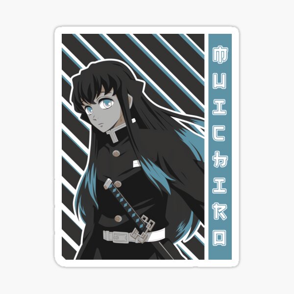 "Muichir0 Mist Hashira Demon Killer" Sticker for Sale by LatashaChapman ...
