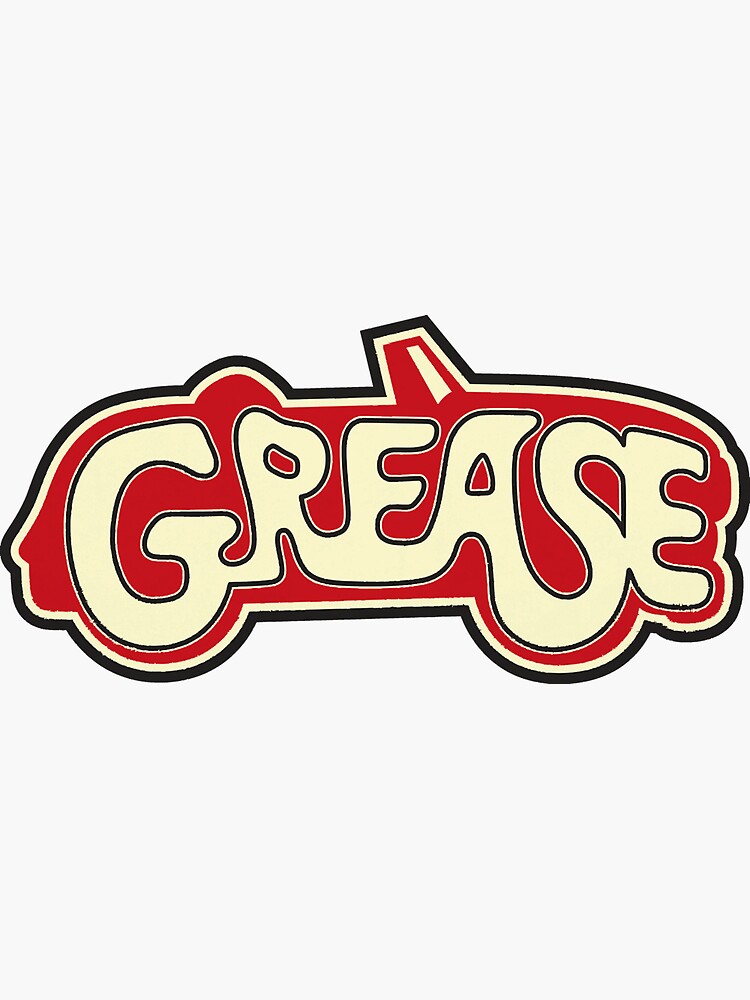 "Grease" Sticker for Sale by BrigidSullivan | Redbubble