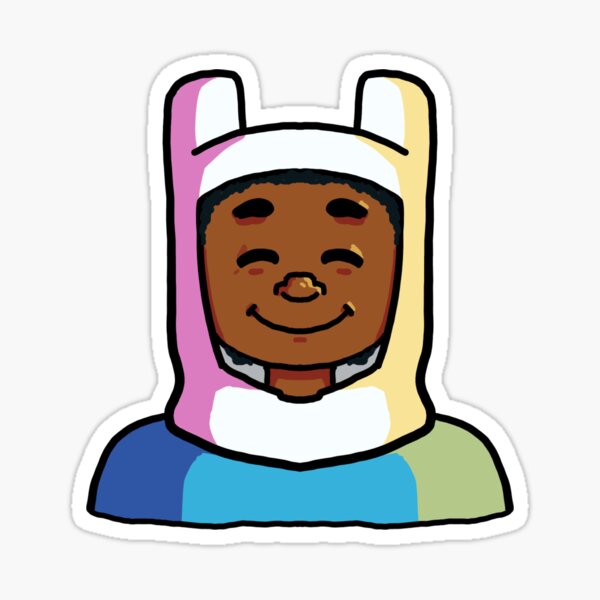 "Adventure Time - Black Finn" Sticker for Sale by CSnaki | Redbubble