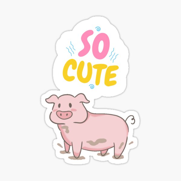"So cute design with little pig" Sticker for Sale by SweetKidsDesign ...