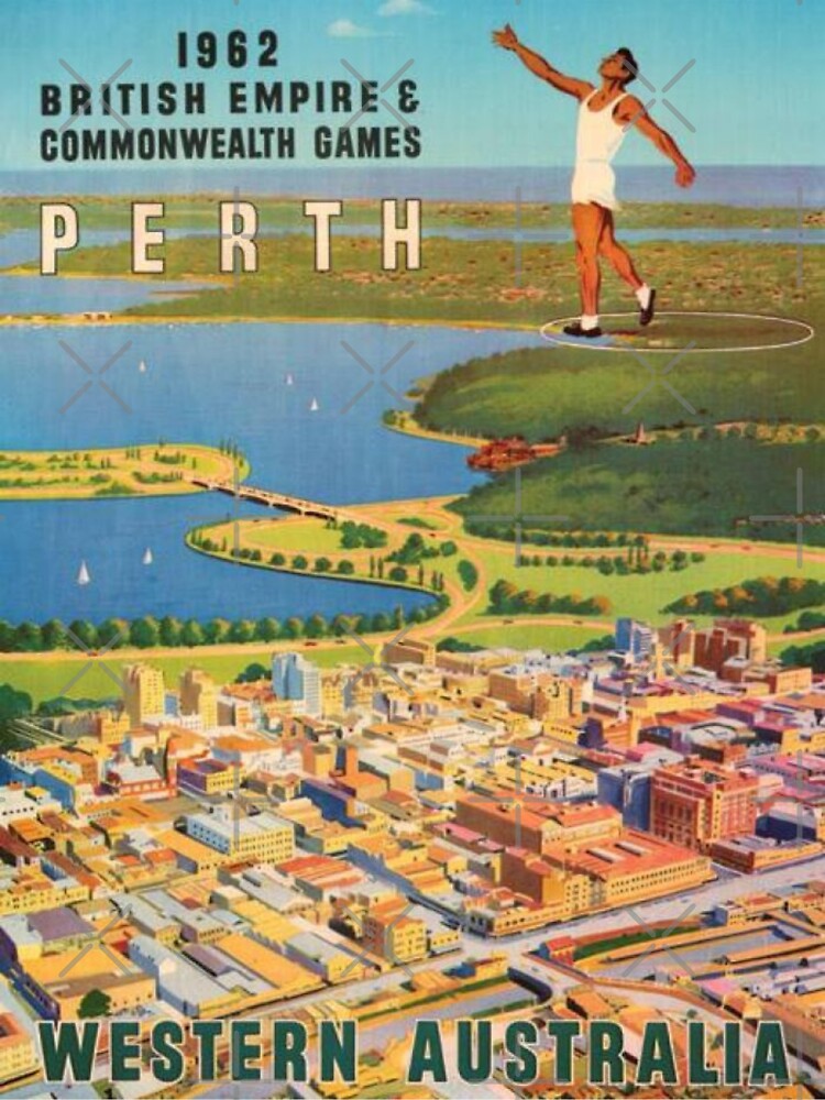 "Perth Australia Vintage Travel Poster | Australian Tourism Art Poster ...