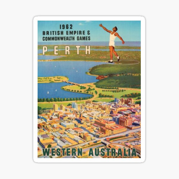 "Perth Australia Vintage Travel Poster | Australian Tourism Art Poster ...