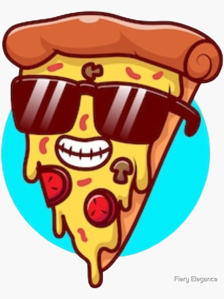 "Redbubble kids funny pizza" Sticker for Sale by cconcept12 | Redbubble