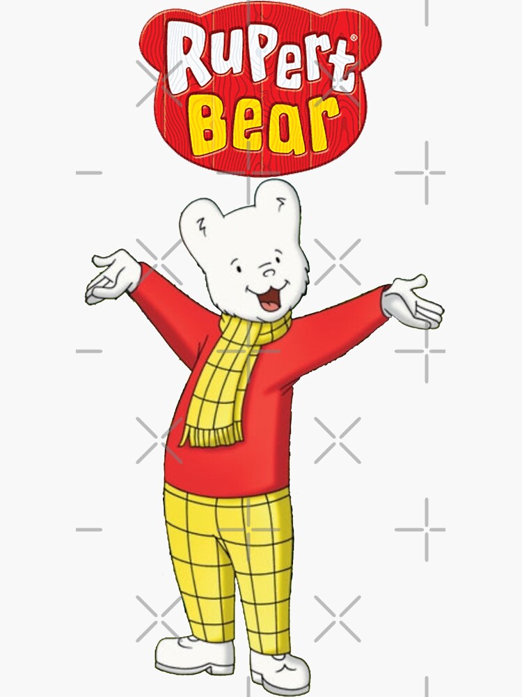 "Rupert Bear - Rupert bear adventures" Sticker for Sale by Blanrone | Redbubble