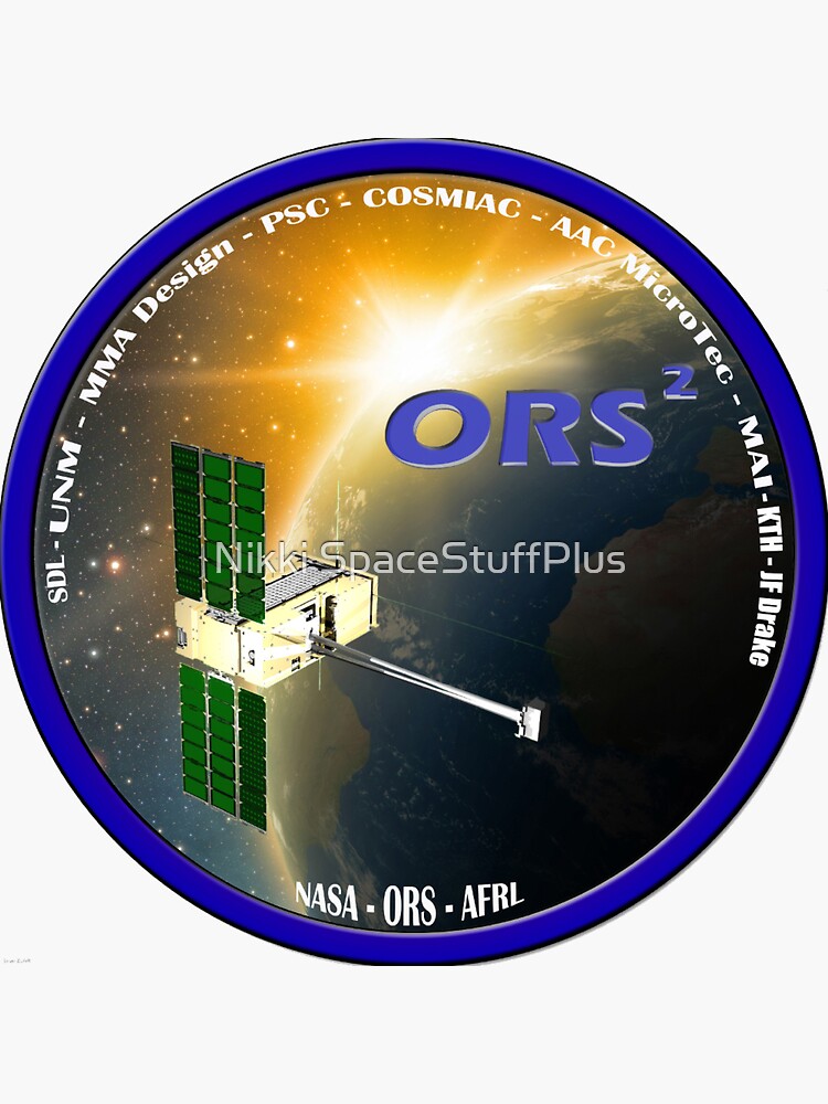 "ORS Squared Mission Logo" Sticker by Spacestuffplus | Redbubble