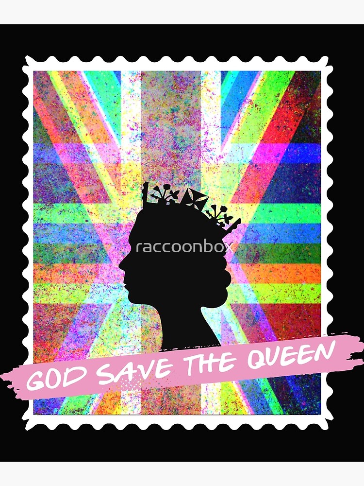 "Trippy Queen "God Save the Queen" Punk" Poster for Sale by raccoonbox ...