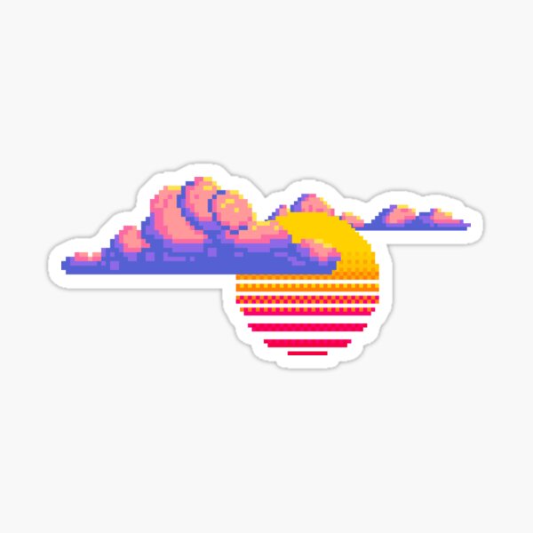 "pixel art" Sticker for Sale by willyparo | Redbubble