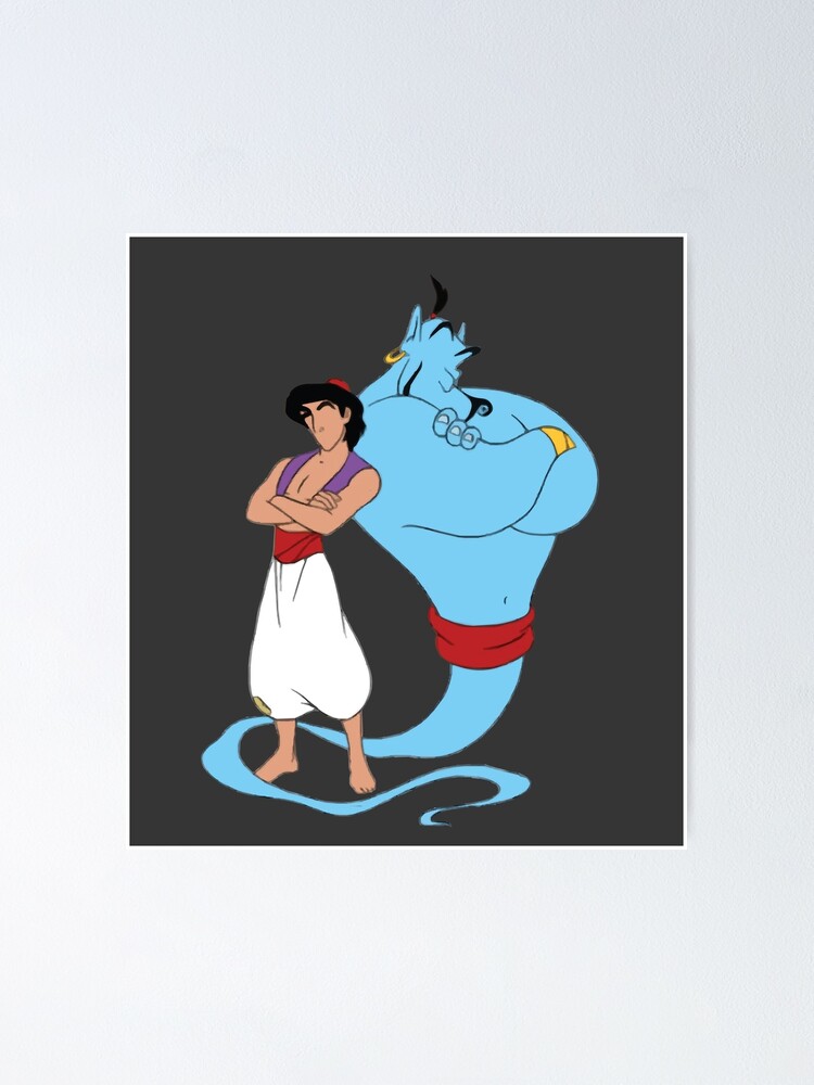 Genie And Aladdin Poster For Sale By Swagster9 Redbubble