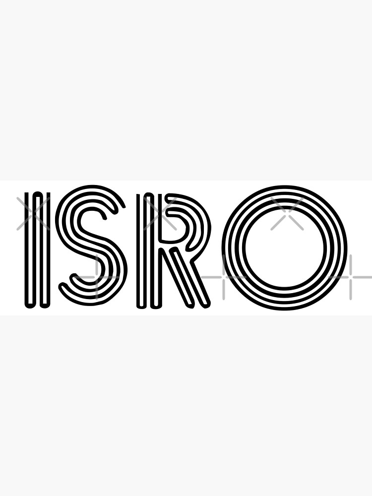 "ISRO Unofficial Logo Black Letters" Poster for Sale by InfinityStudios ...