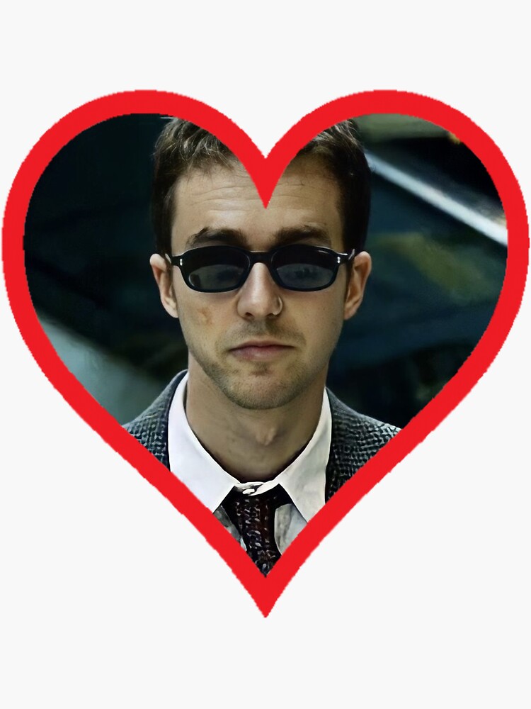 "I LOVE THE NARRATOR" Sticker for Sale by my balls itch | Redbubble