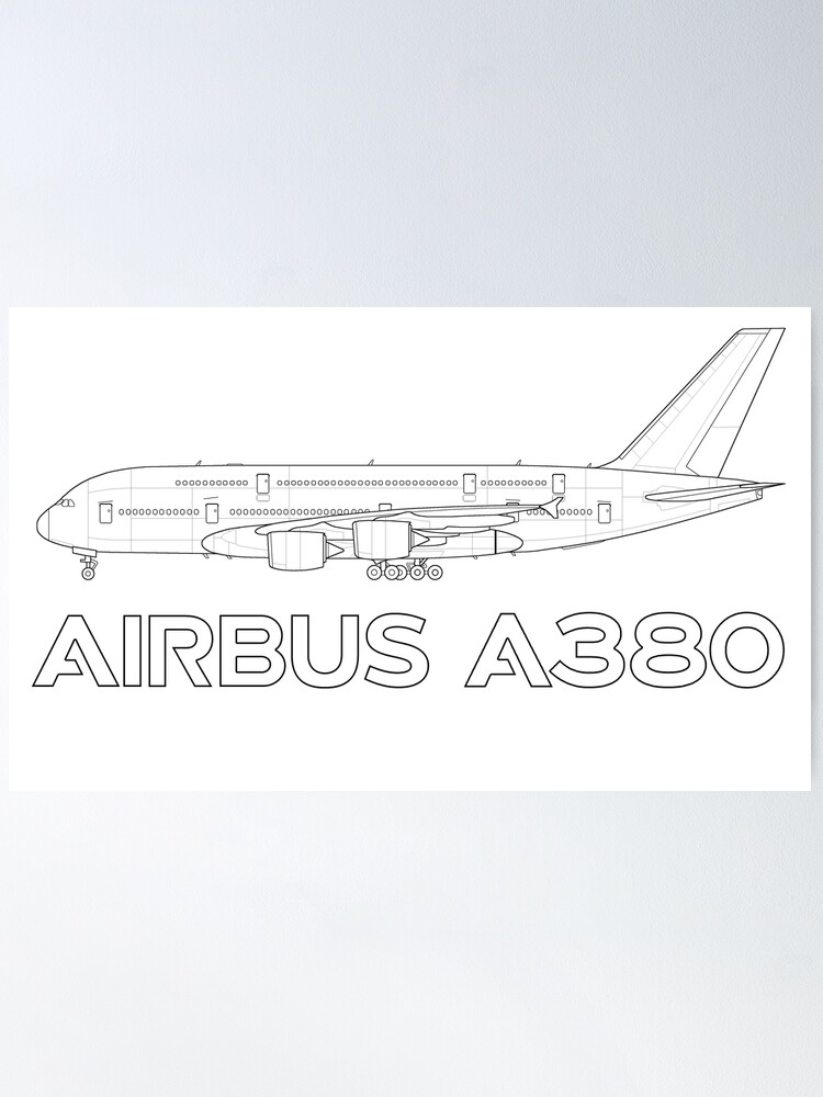 Airbus A380 Coloring Pages