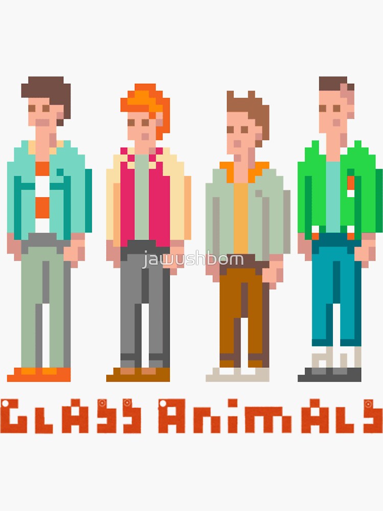 "glass animals" Sticker by jawushbom | Redbubble