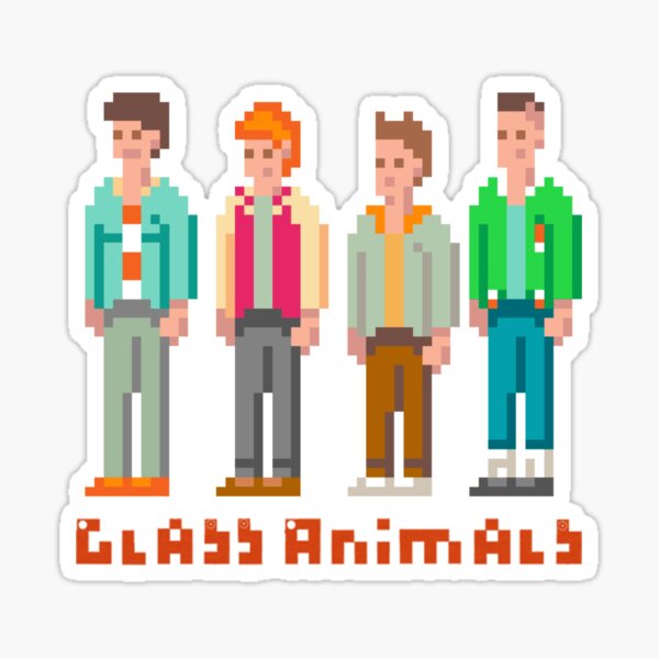 "glass animals" Sticker by jawushbom | Redbubble