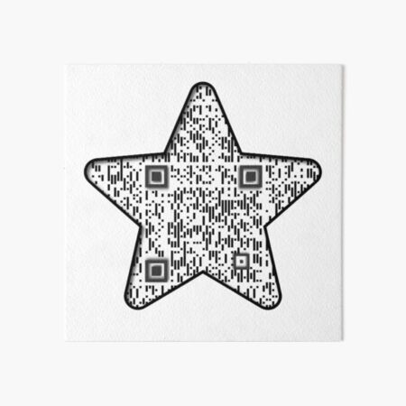 "star qr code " Art Board Print for Sale by Top-artistO | Redbubble