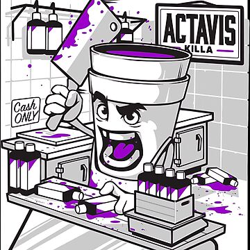 "Codeine Lean Double Cup Styrofoam Purple Drank Cough Syrup" Poster for ...