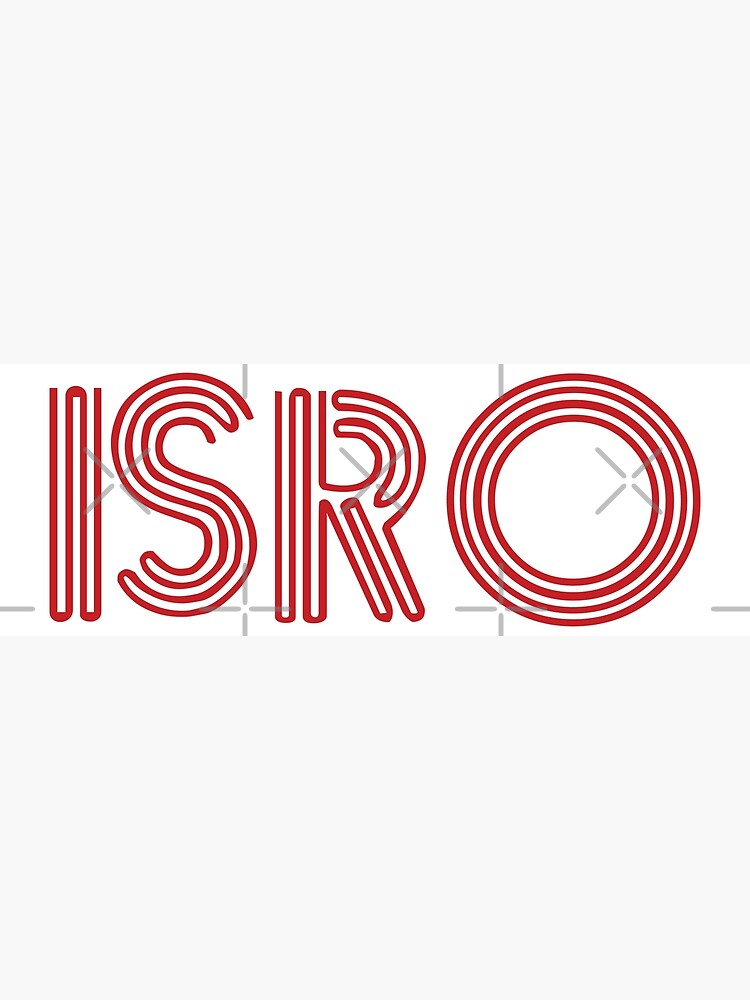 "ISRO Unofficial Logo Red Letters" Poster for Sale by InfinityStudios ...